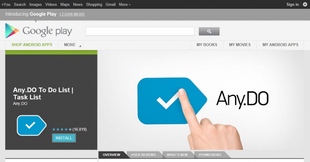 Any.DO Task List - Colour My Learning
