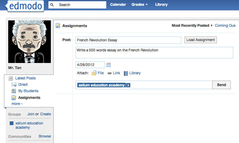 Edmodo as a Learning Environment - Colour My Learning