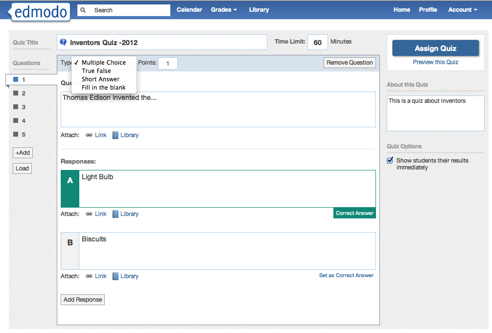Edmodo as a Learning Environment - Colour My Learning