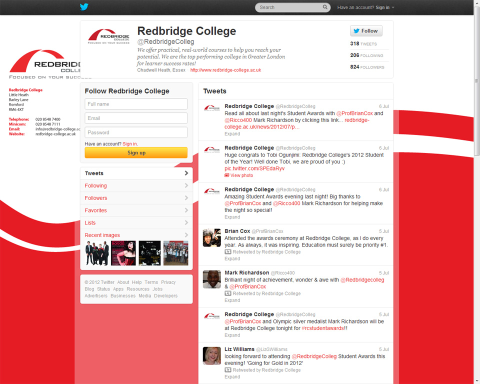 Redbridge College VLE and Learning Spaces - Colour My Learning