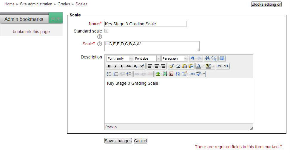 How to Create Custom Grading Scales in Moodle - Colour My Learning