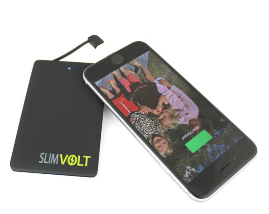 Credit Card Size Portable Battery Chargers - Power banks that fit in ...