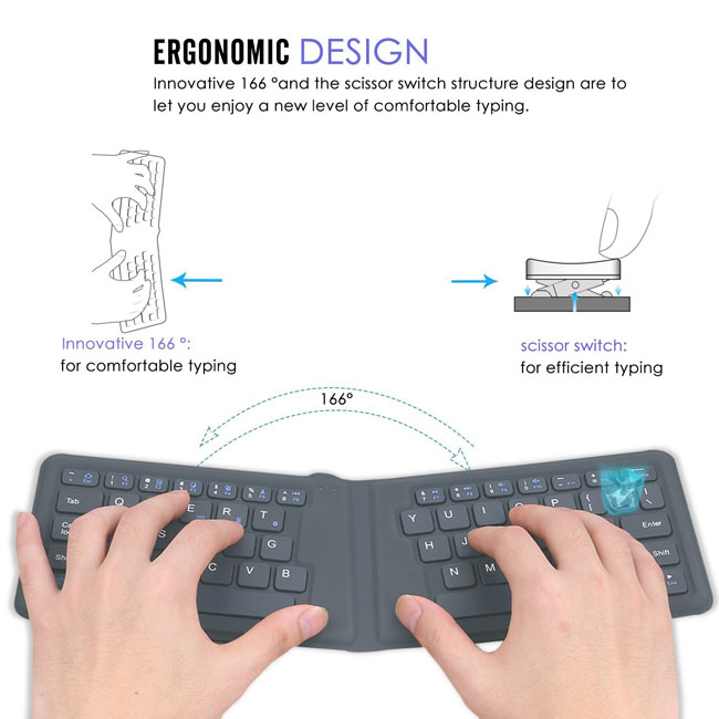 Top 5 Best Portable Folding Keyboards - Colour My Learning