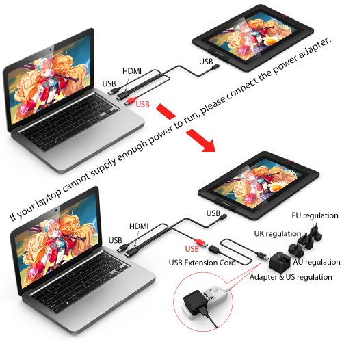 Portable Graphics Drawing Tablets with Screen Built-in: Best 12 & 13 ...