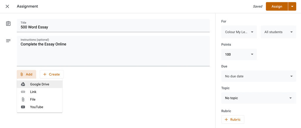 Google Classroom: When to Use the Different Assignments & How to Assign ...
