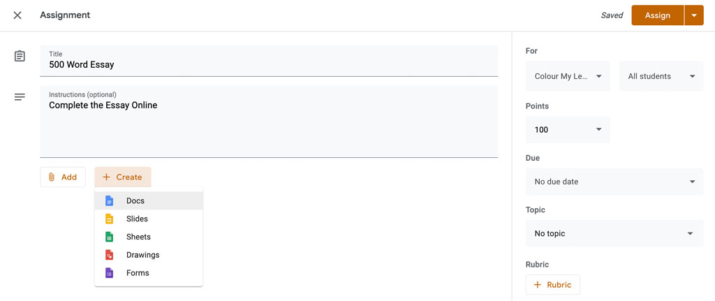 Google Classroom: When to Use the Different Assignments & How to Assign ...
