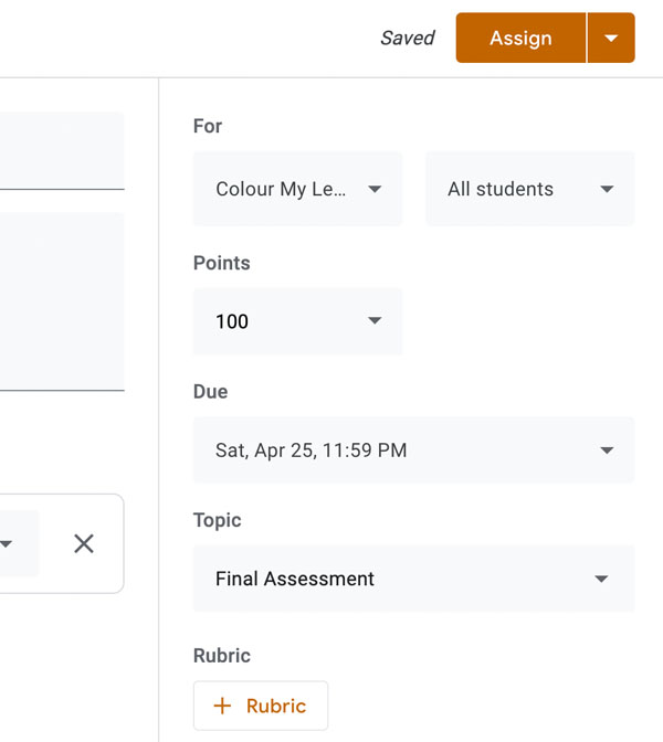 Google Classroom: When to Use the Different Assignments & How to Assign Work - Colour My Learning