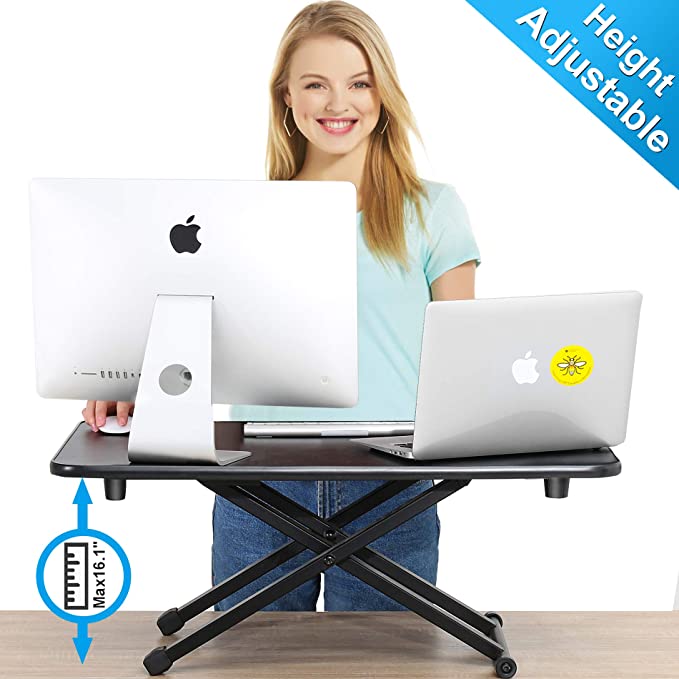 Best Height Adjustable Standing Desk Risers: convert your office desk ...