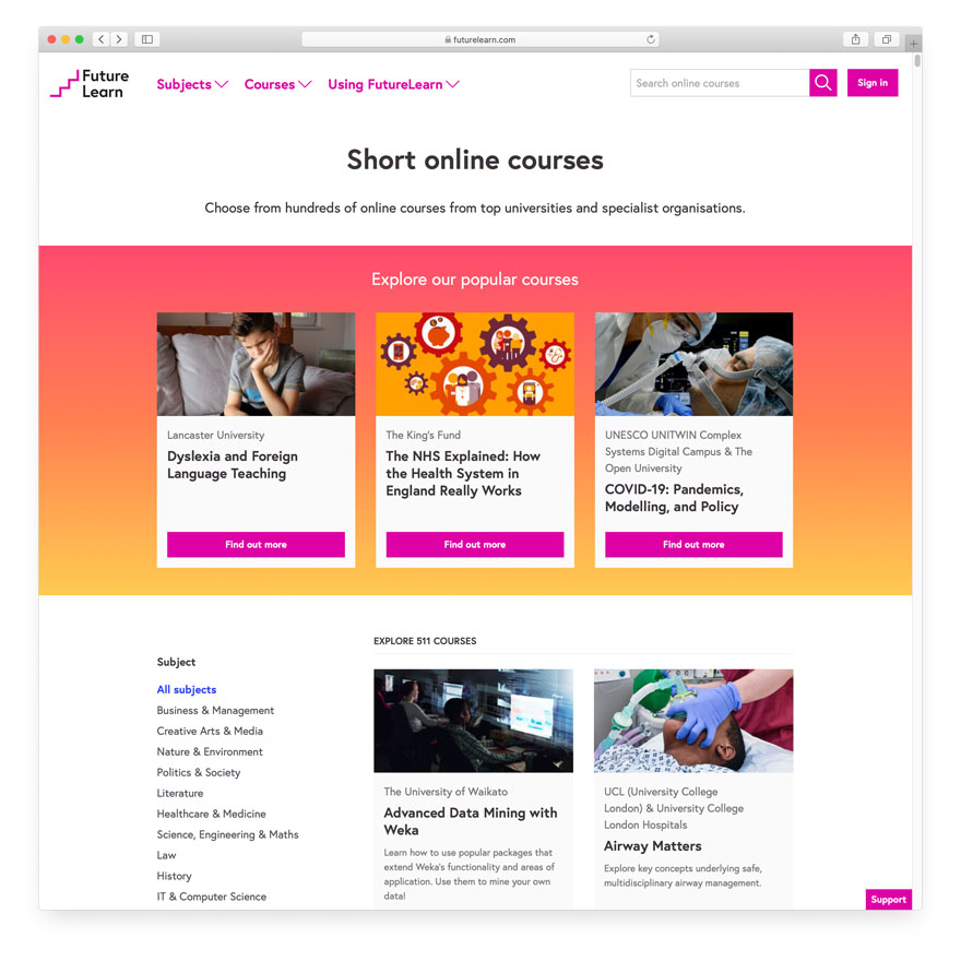 Top 12 Free Online Course Sites for online learning - Colour My Learning