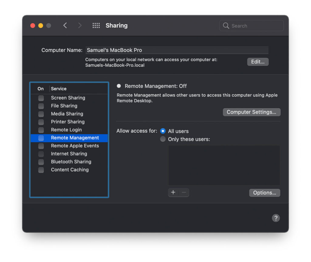 How to Remote Desktop from a MacOS to Another MacOS for Free - Colour ...