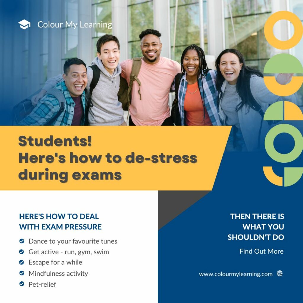Students! Here’s how to de-stress during exams - Colour My Learning
