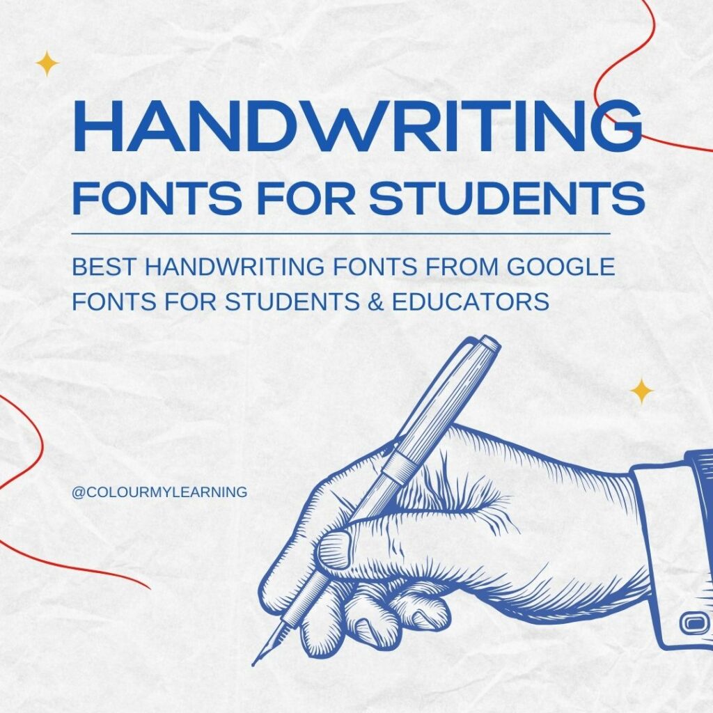 Best Handwriting Fonts from Google Fonts for Students & Educators ...